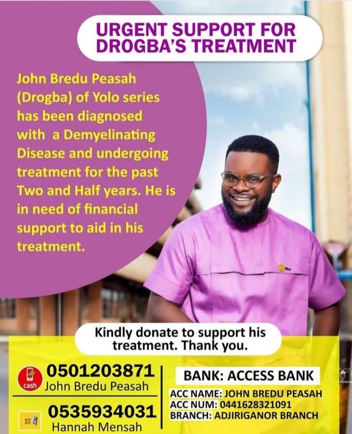 Ghanaian actor, Drogba, who starred in YOLO TV Series battles with a ...